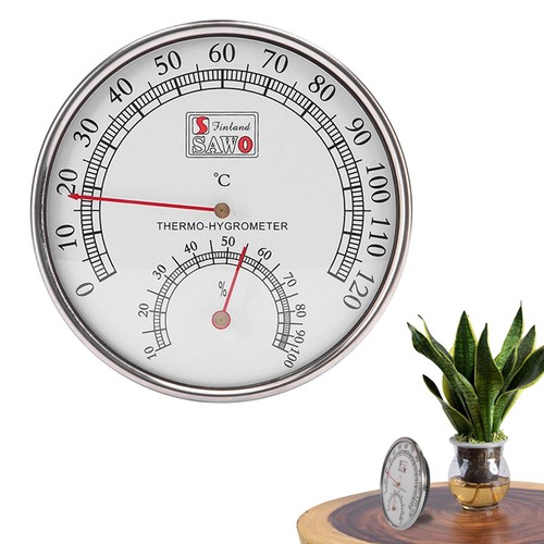 Sauna Thermometer Celsius 2-in-1 Temperature Humidity Gauge Steam Sauna ...