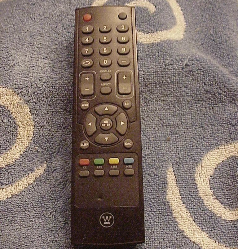 WESTINGHOUSE Television Remote Control (model unknown) | eBay