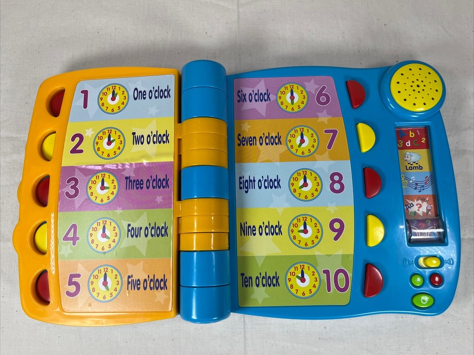 2009 Talking Activity Book 8 Pages of Letters Numbers Animals & More ...