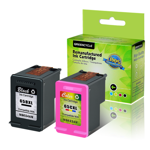 Generic 65 XL Ink Black & Color Ink Cartridge for HP Deskjet 3720 3721 ...