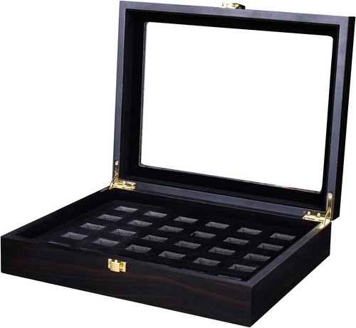 Championship Ring Display Case for Sports Rings 30 Slots, Black | eBay