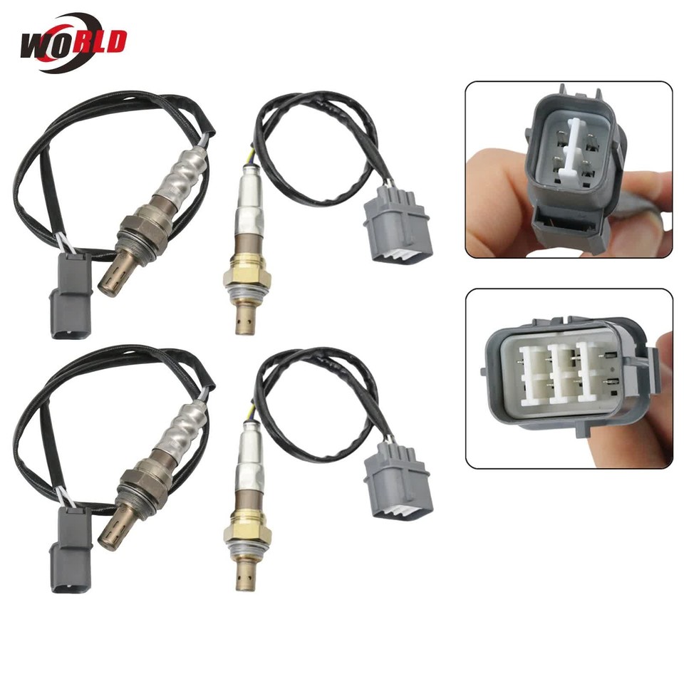 Set of 4 Oxygen O2 Sensors For Honda Accord 3.0L V6 2003 2004 2005 2006 ...