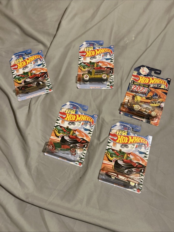Brand New Hot Wheels Christmas Holiday Set 2025 Happy New Year Full set ...