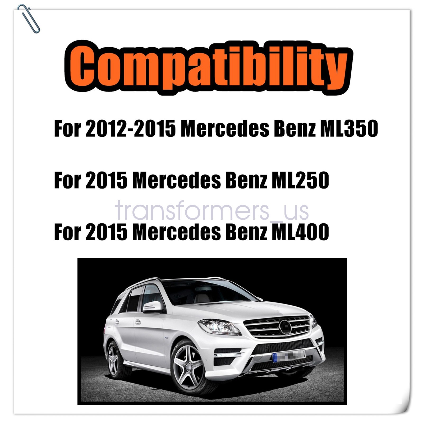 For 2012-2015 Mercedes ML 350 Benz ML350 Driver Bottom Leather Seat ...