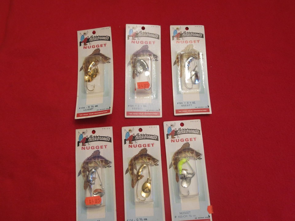 Hildebrandt Nugget Fishing Lure Lot Of 6 Lures Must See Vintage | eBay
