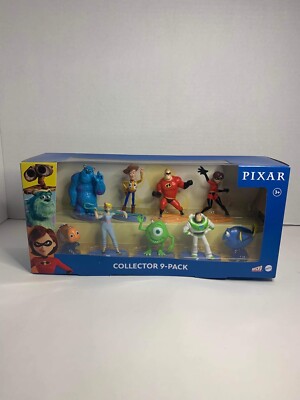 Mattel Disney Pixar Collector 9-pack figure set Woody Buzz Sulley Nemo ...