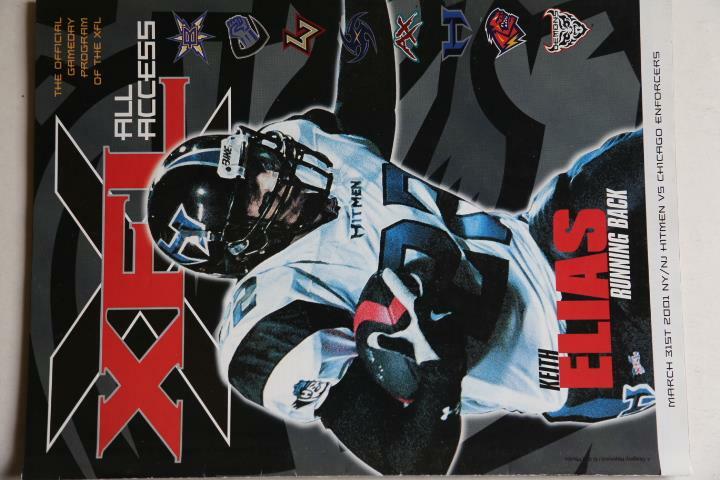 2001 XFL-NY/NJ HITMEN VS CHICAGO ENFORCERS-VINTAGE FOOTBALL PROGRAM | eBay