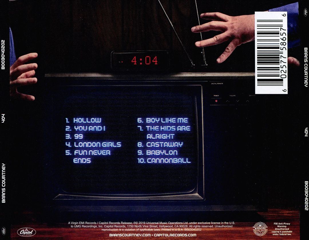 404 by Barns Courtney (CD, 2019) for sale online | eBay