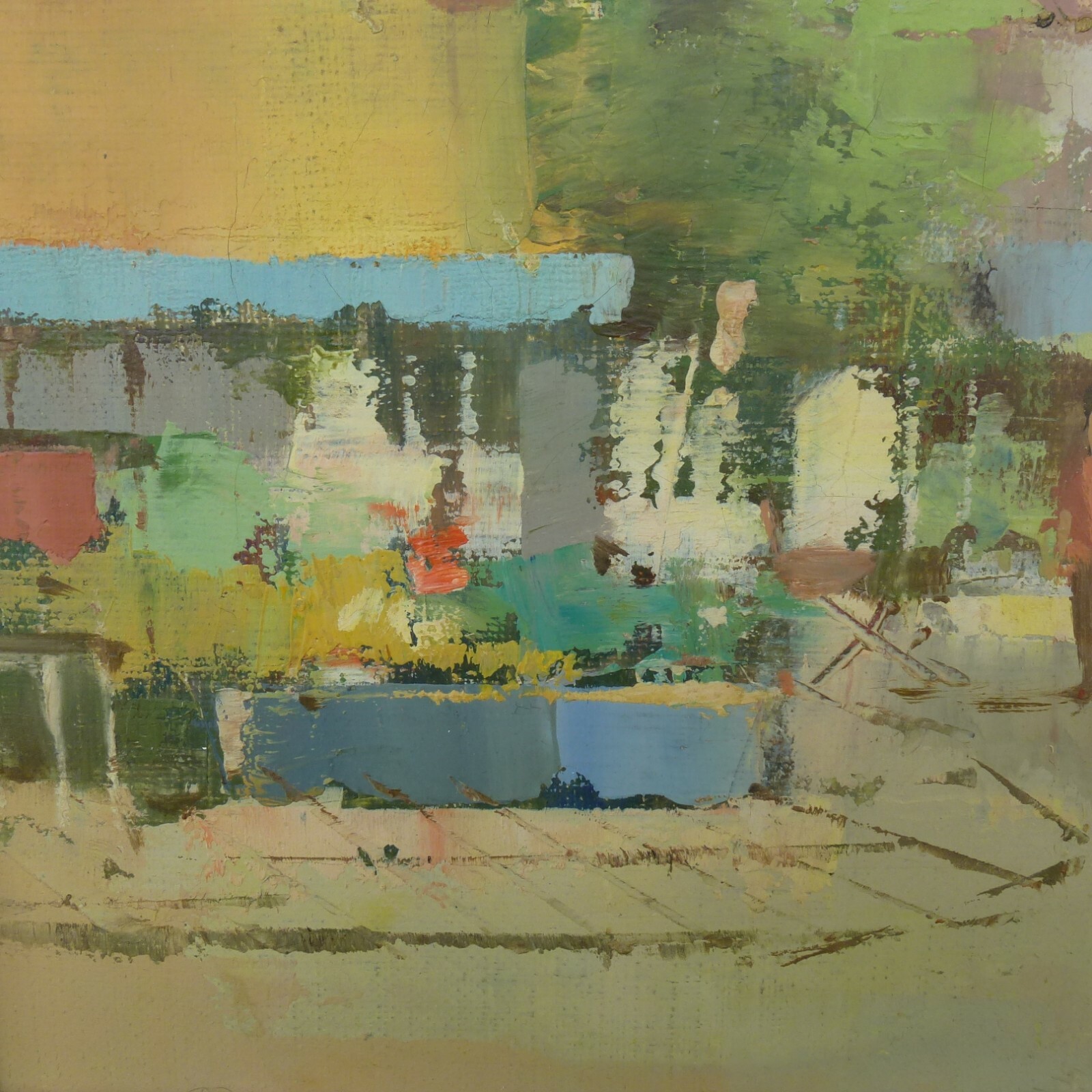 HARRY KOOLEN 1904-1985 SIGNED OIL PAINTING BUSY TOWN SCENE * DUTCH ...