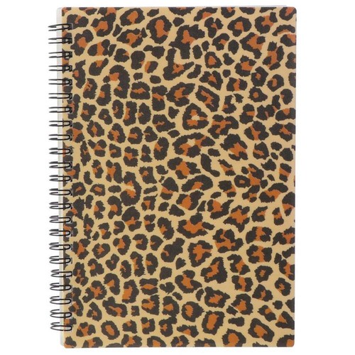 A5 Coil Notebook Leopard Print Horizontal Line Diary Office 786960604075 | eBay Australia