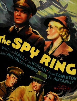 The Spy Ring W/William Hall, Jane Wyman, Spy Movie Postcard 5 1/2" x 4 1/4" | eBay