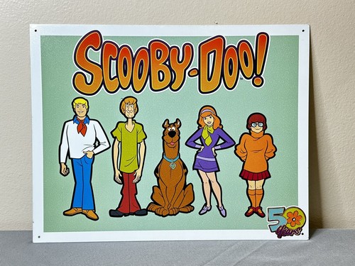 Tin Signs Scooby Doo 50 Years Retro Classic 1970s Television Cartoon ...