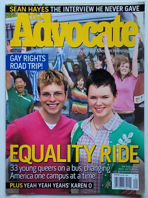 GAY RIGHTS ROAD TRIP! May 2006 THE ADVOCATE Magazine KAREN O / SEAN ...