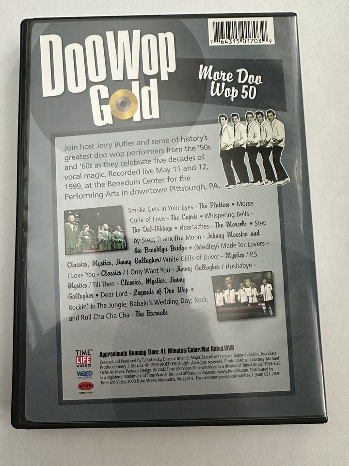 Doo Wop Gold - More Doo Wop 50 (DVD, 1999) 764315017039| eBay
