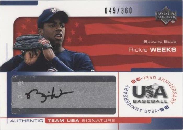 2004 Upper Deck USA Baseball 25-Year Anniversary - Signatures Rickie ...