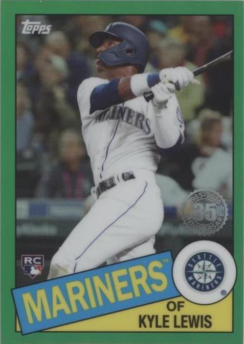 2020 Topps Chrome - 1985 Topps Kyle Lewis #85TC-22 Green Refractor /99 ...