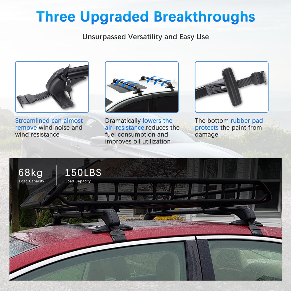 For Kia Soul 43.3" Roof Rack Crossbars Luggage Cargo Kayak Bike ...