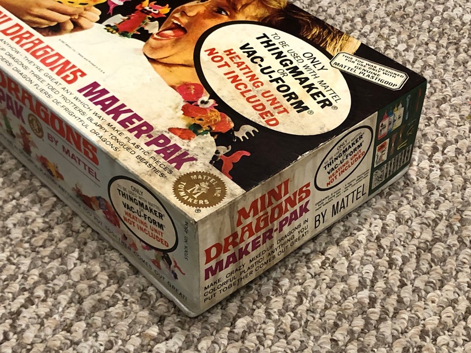 Vintage 1967 Mattel THINGMAKER Mini Dragons Maker Pak | eBay