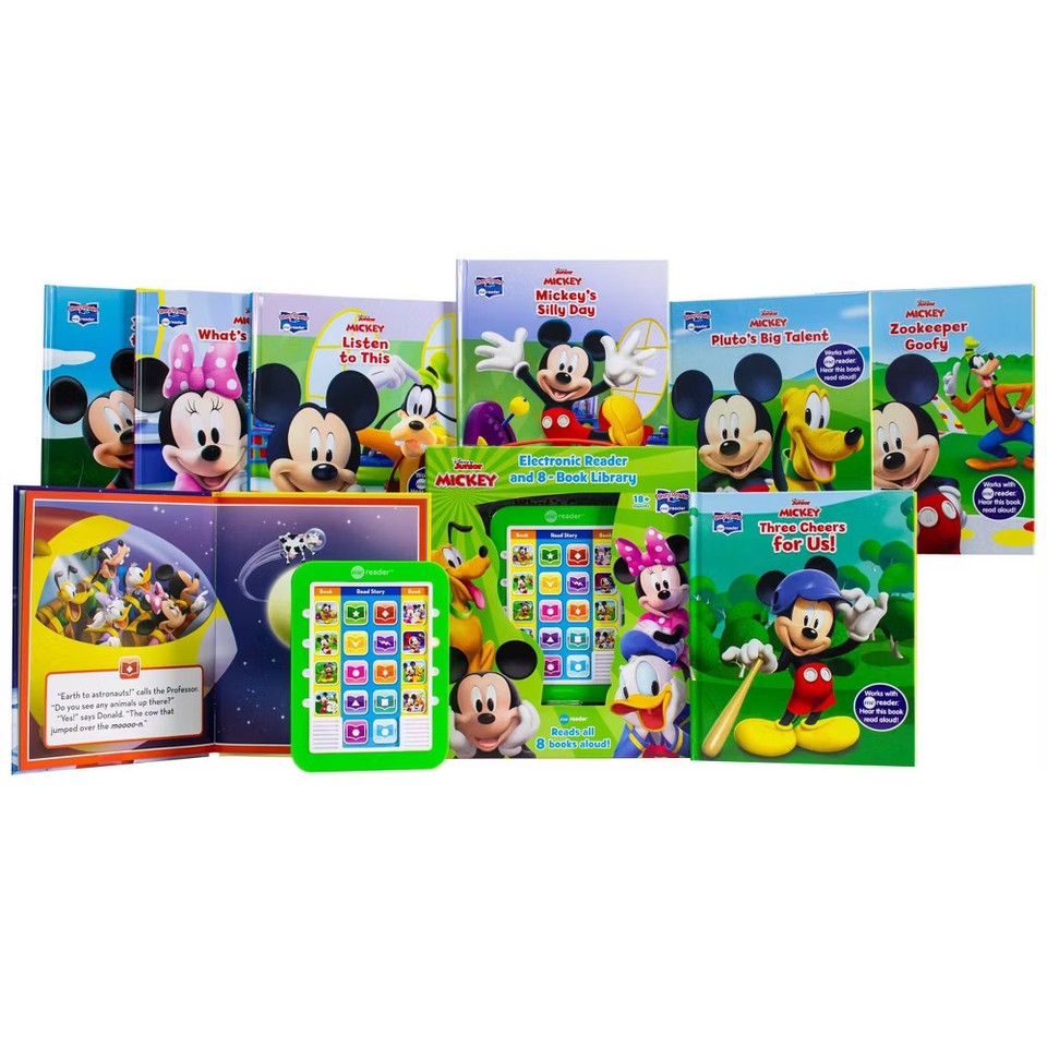Disney Mickey Mouse Clubhouse Electronic Me Reader Story Reader and 8 ...