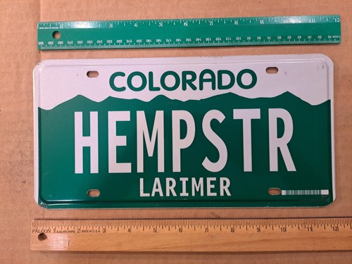 License Plate, Colorado HEMPSTR Pot Hempster (a cannabis health ...