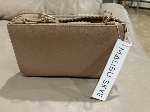 Malibu Skye Crossbody Handbag Tan/ BrownAdjustable Strap New With Tags ...