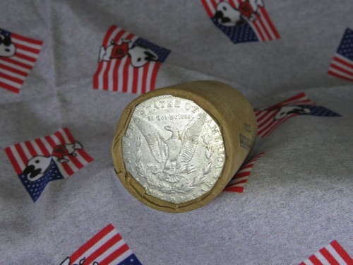 ROLL OF 21 SILVER MORGAN DOLLARS 7 OVER 8 TF/7 OVER 8 TAIL FEATHER ENDS ...