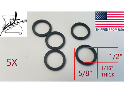 5x #014 Small Square O-Rings 1/2" ID X 5/8" OD X 1/16" CS Buna-N Oring ...
