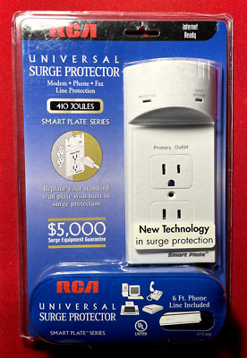 RCA Universal Surge Protector 410 Joules Smart Plate Series - New | eBay