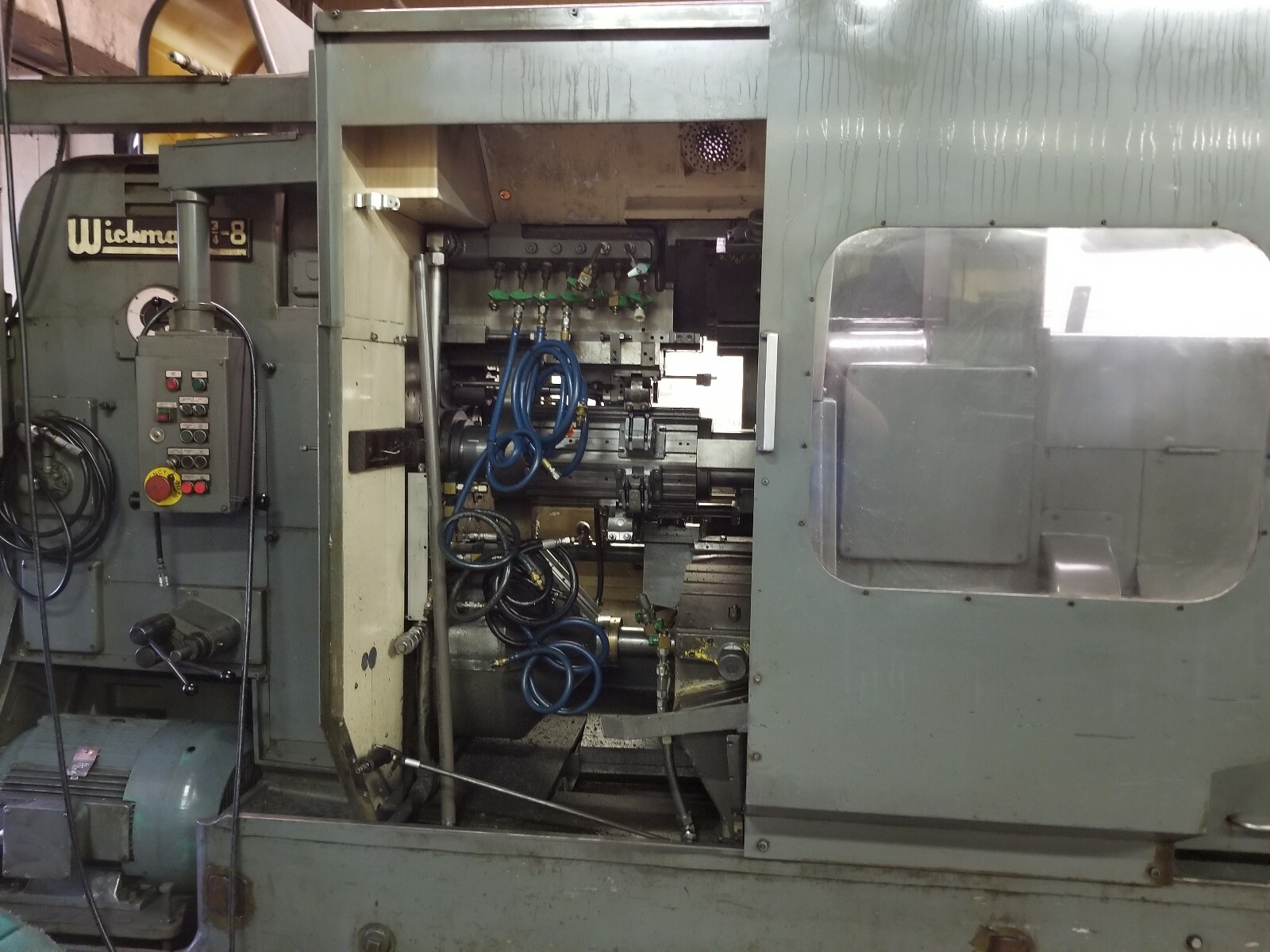 WICKMAN SCREW MACHINE, 1-3/4"-8 Spindle Automatic Production Lathe w ...