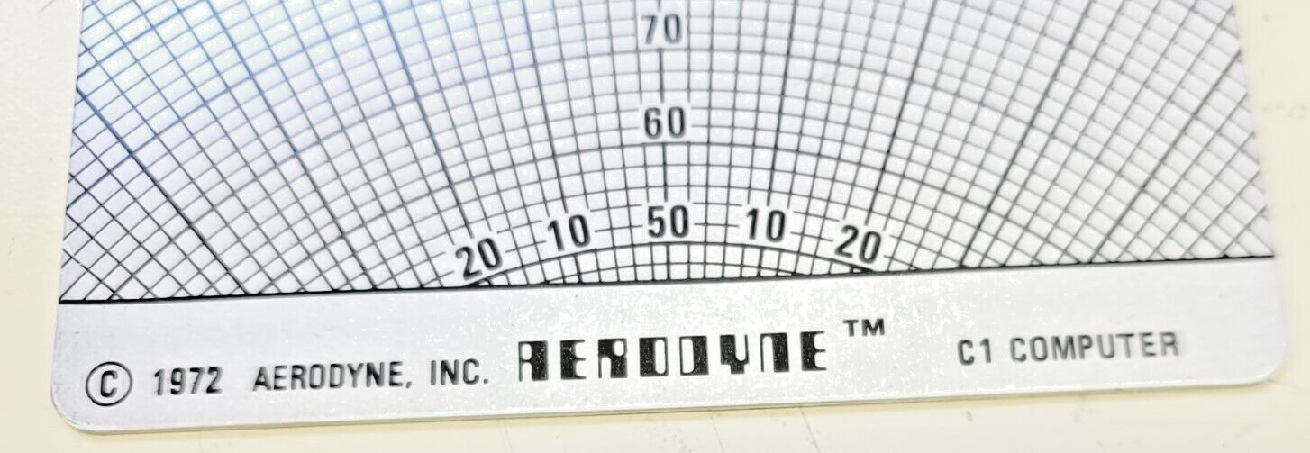 VINTAGE 1972 C1 FLIGHT COMPUTER, AERODYNE NAUTICAL CROSSWINDS & P10 ...