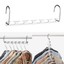 Heavy Duty Metal Wonder Magic Clothes Closet Hangers Organizer Slim ...
