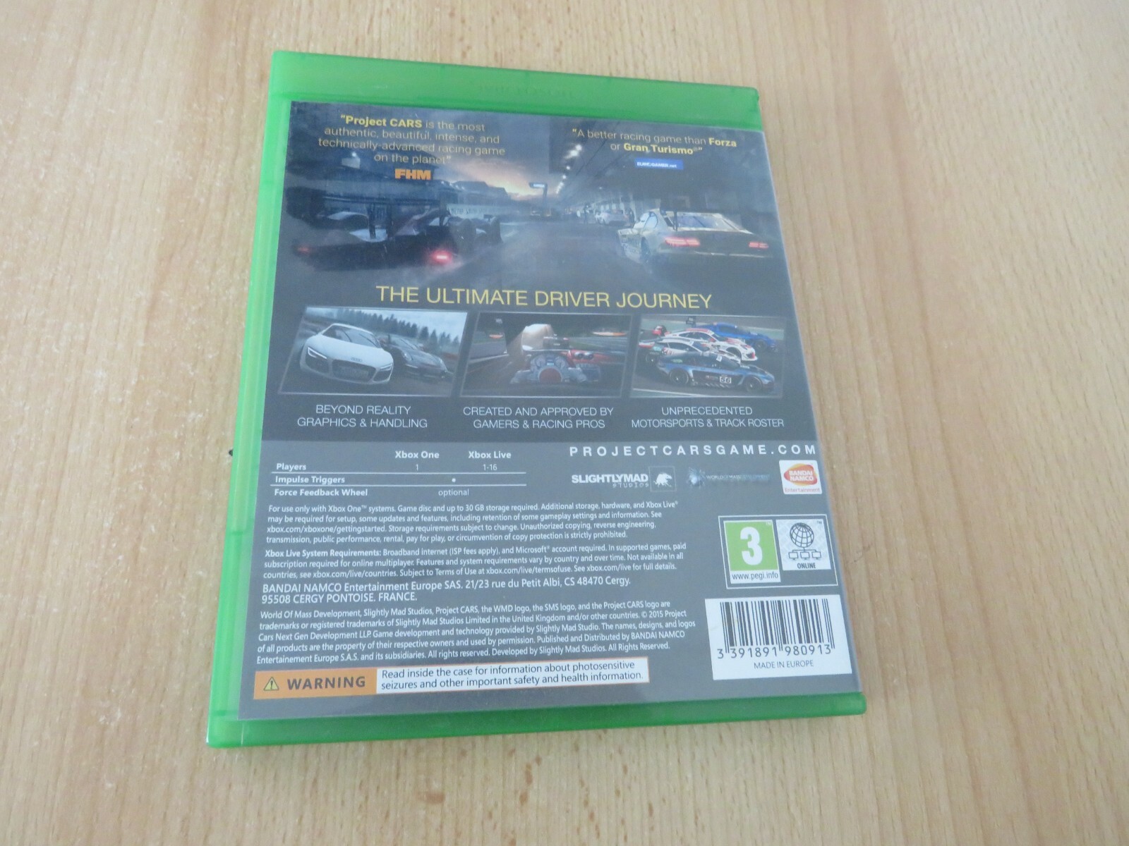 Project CARS (Xbox One) 3391891980913 | eBay UK