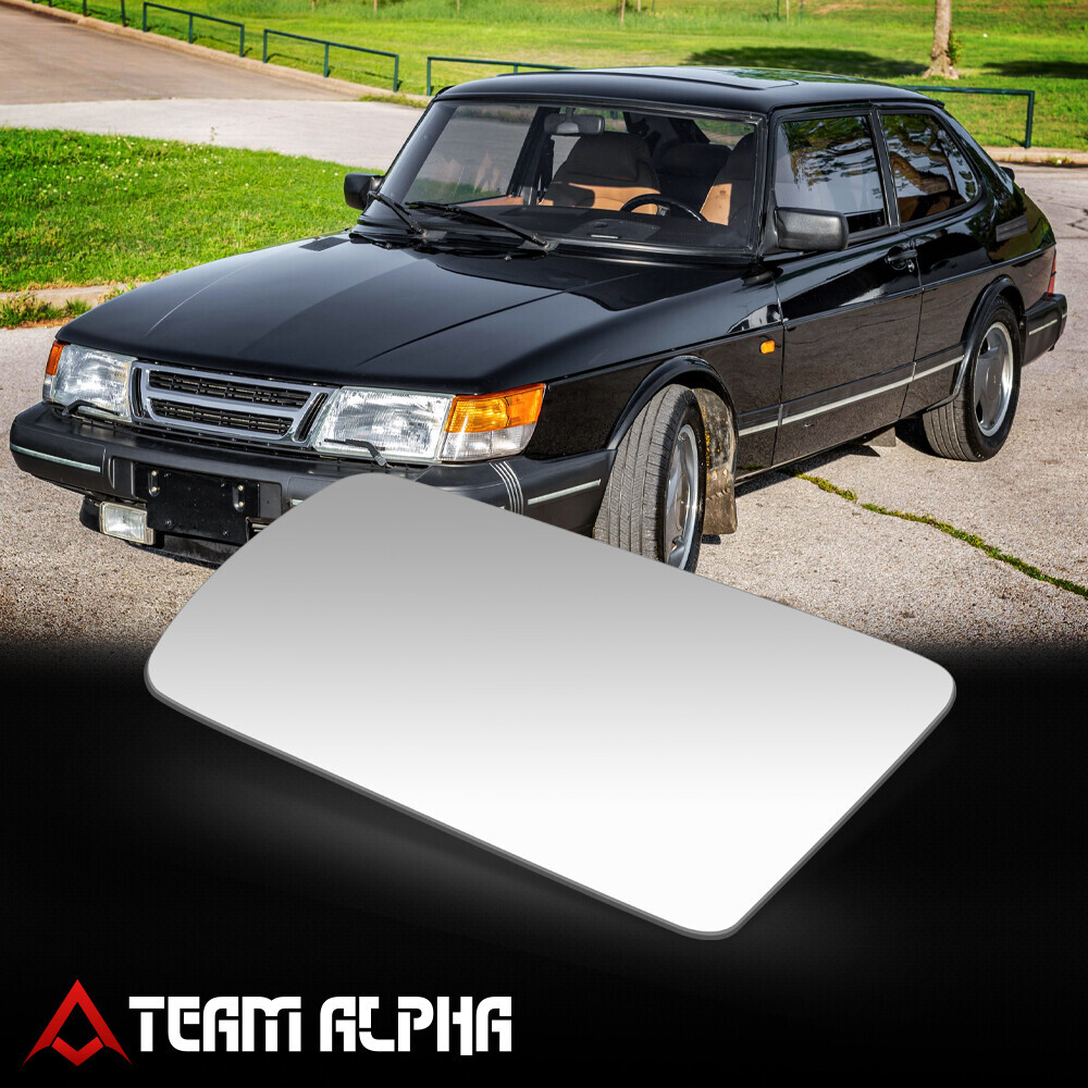 Fit 1981-1998 Saab 900/9000 Front Left Side Flat Mirror Glass Lens ...