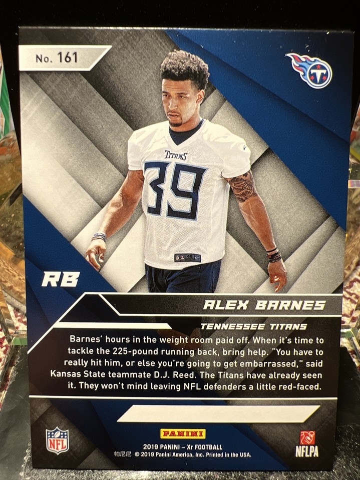 2019 Panini XR Blue #161 Alex Barnes /199 | eBay