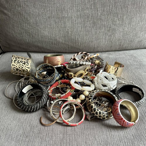 Vintage To Now Junk Drawer Jewelry Lot Of 60+ Bracelets, 3+ lbs | eBay