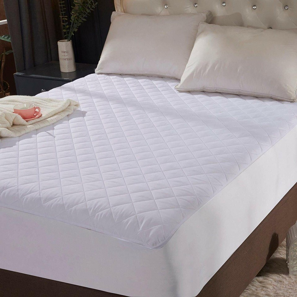 QUILTED WATERPROOF MATRESS PROTECTOR FITTED,TOPPER/COVER,SINGLE ...