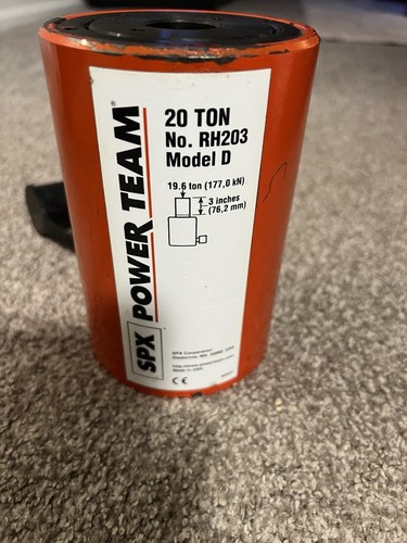 SPX Power Team RH203 20 Ton Hollow Plunger Hydraulic Cylinder 3 inch ...