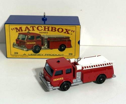 2001 Hallmark Keepsake Ornaments 29-C FIRE PUMPER SET MATCHBOX ...