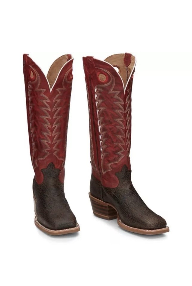 Tony lama Men’s Rosston Bonham Leather Cowboy Buckaroo Boots 3R1027 10 ...