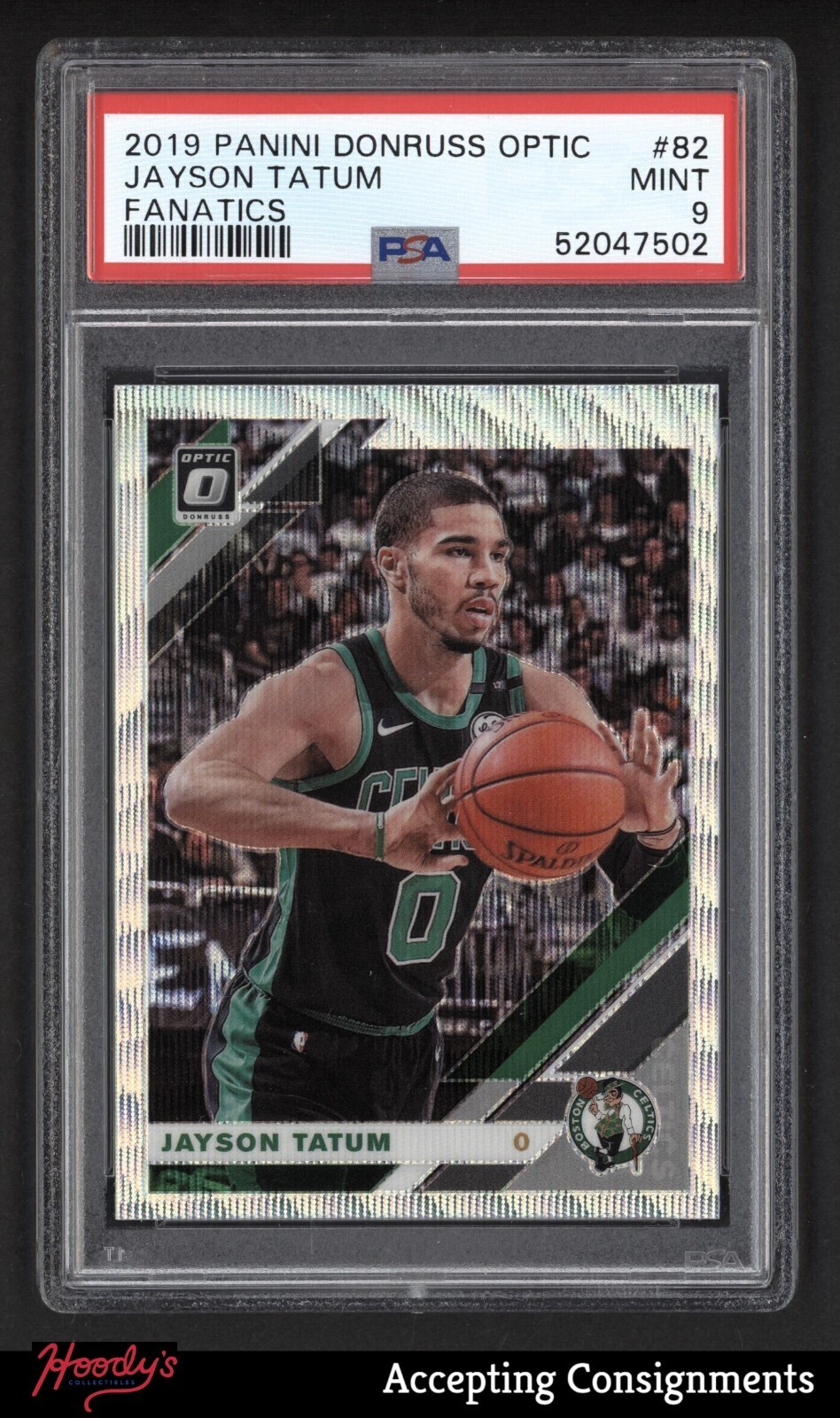 2019-20 Donruss Optic Fanatics Box Set #82 Jayson Tatum CELTICS PSA 9 ...