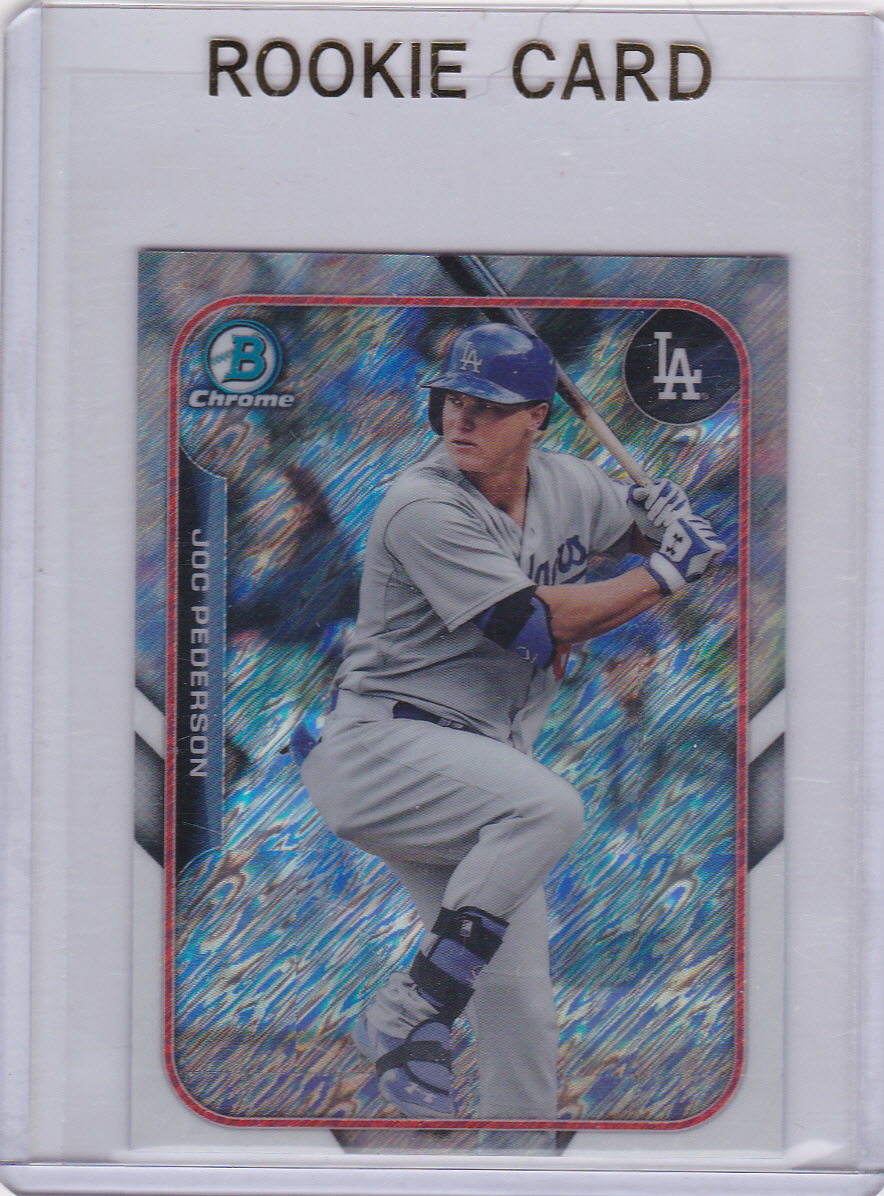 JOC PEDERSON RC Dodgers ROOKIE CARD Baseball Mini INSERT Los Angeles ...
