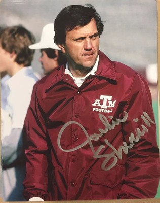 Jackie Sherrill Autographed Texas A&M 8x10 Photo. Gameday hologram | eBay