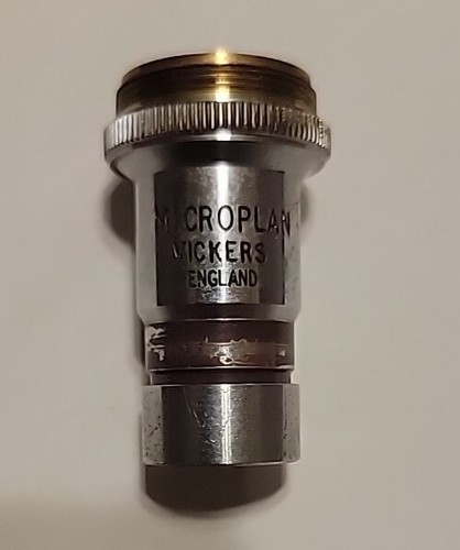 VICKERS ENGLAND 4X OBJECTIVE LENS OPTICS MICROSCOPE | eBay