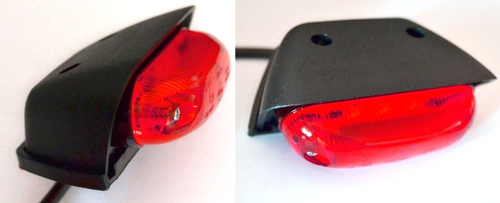Rear LED Corner Roof Red Side Marker Lights Truck Chassis Box Lorry Van ...