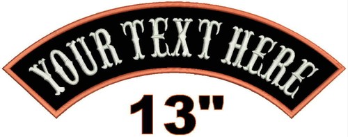Custom Embroidered 13" Top Rocker Patch MC Biker Motorcycle Club Jacket ...