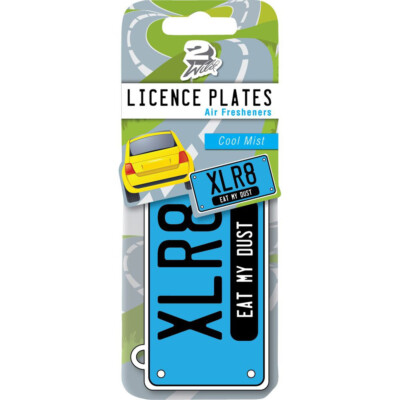Car Air Freshener - Cool Mist - Licence Plate XLR8 | eBay Australia