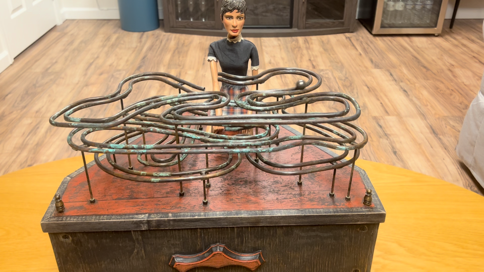Tom Haney “Fascination” Automaton Rolling Ball Sculpture Kinetic Art ...