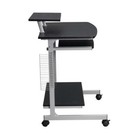 With Storage Compact Computer Cart,All-in-one space saver workstation ...