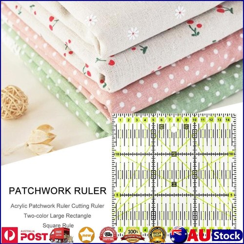 Acrylic Patchwork Ruler Double Color Quilting DIY Sewing Tools (15x15cm) | eBay