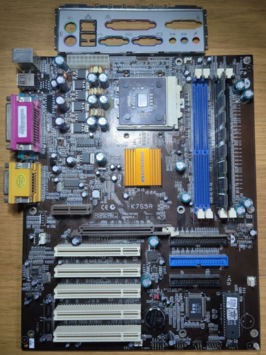 ECS K7S5A Socket A 462 Universal AGP/PCI Motherboard + I/O + Athlon 900 ...